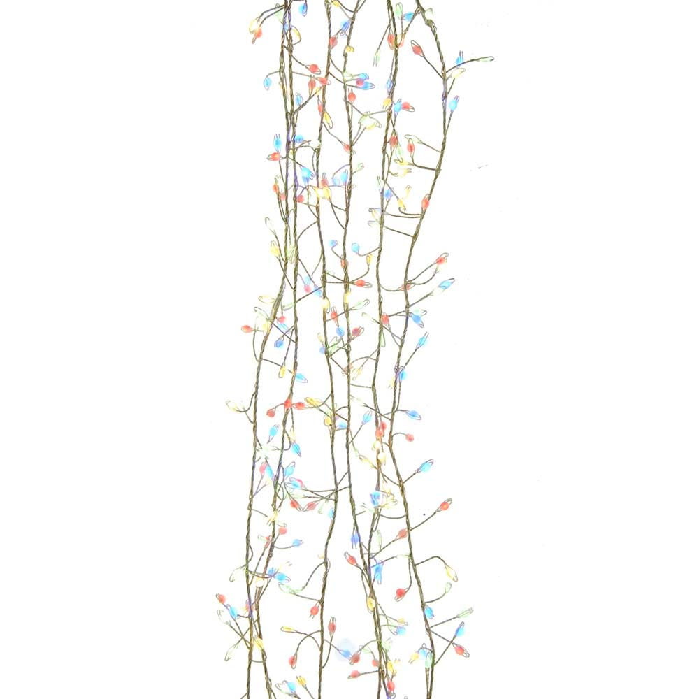Kurt Adler 300-Light Multicolored Superbright LED Cluster Light Set ...