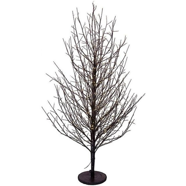 Kurt Adler 4-Foot Dark Brown Twig Tree with 1000 Warm white Cluster ...