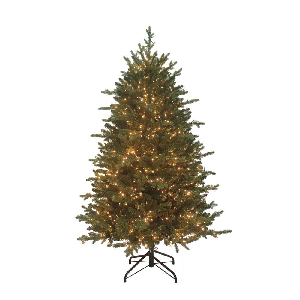 Kurt Adler 5-Foot Pre-Lit Warm White LED Noble Fir Tree - Walmart.com