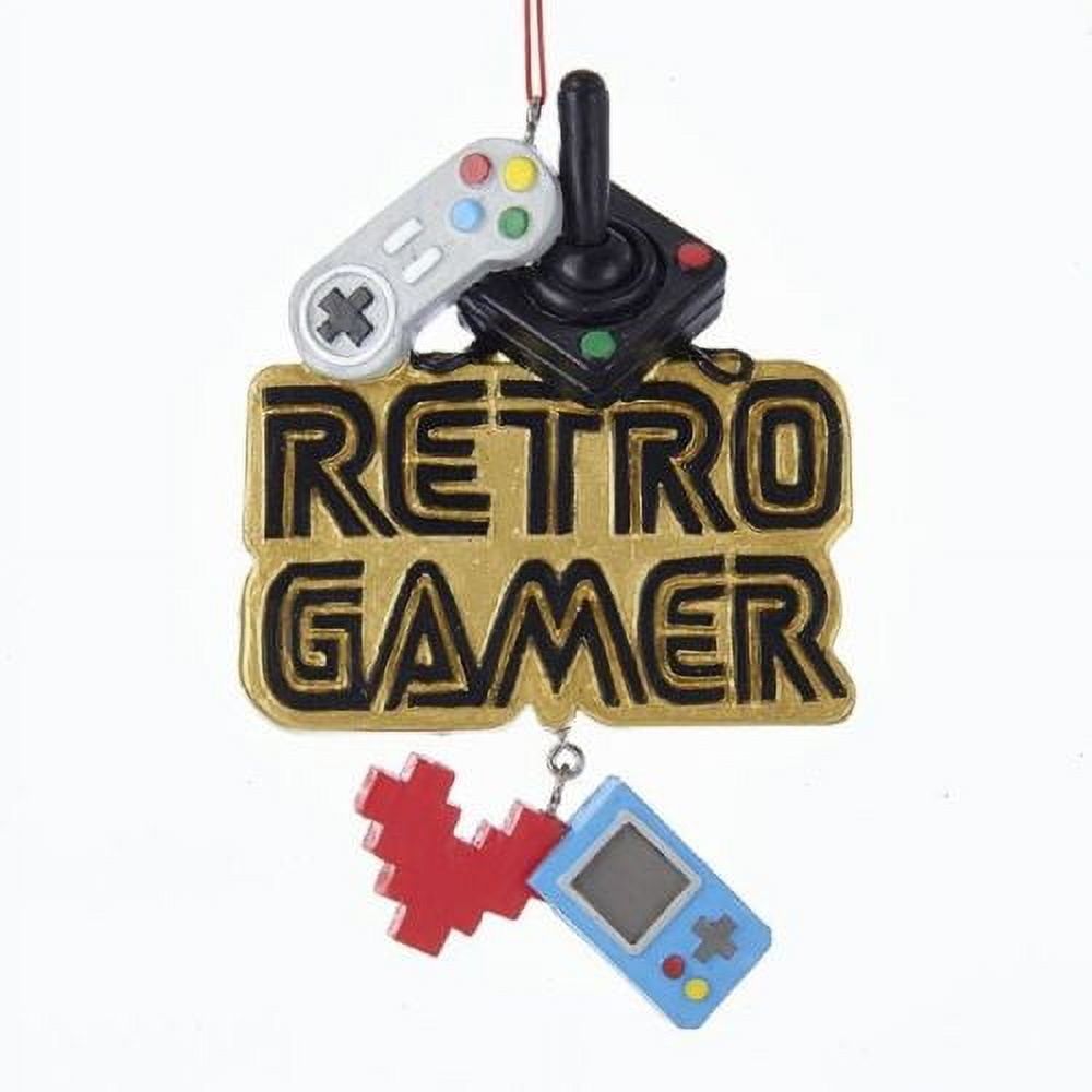 Kurt Adler 5" Resin "Retro Gamer" Hanging Ornament - Walmart.com