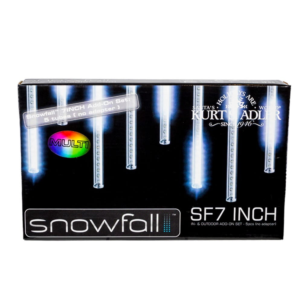 Kurt Adler 7-Inch 5-Light Multi Snowfall Outdoor Add-On Light Set ...