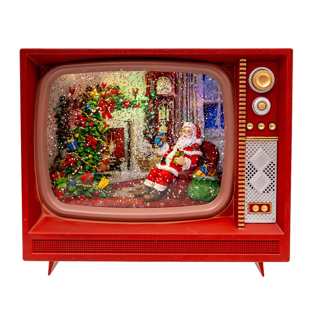 Kurt S. Adler JEL1058 8.325 in. Battery Operated USB LED Musical TV ...