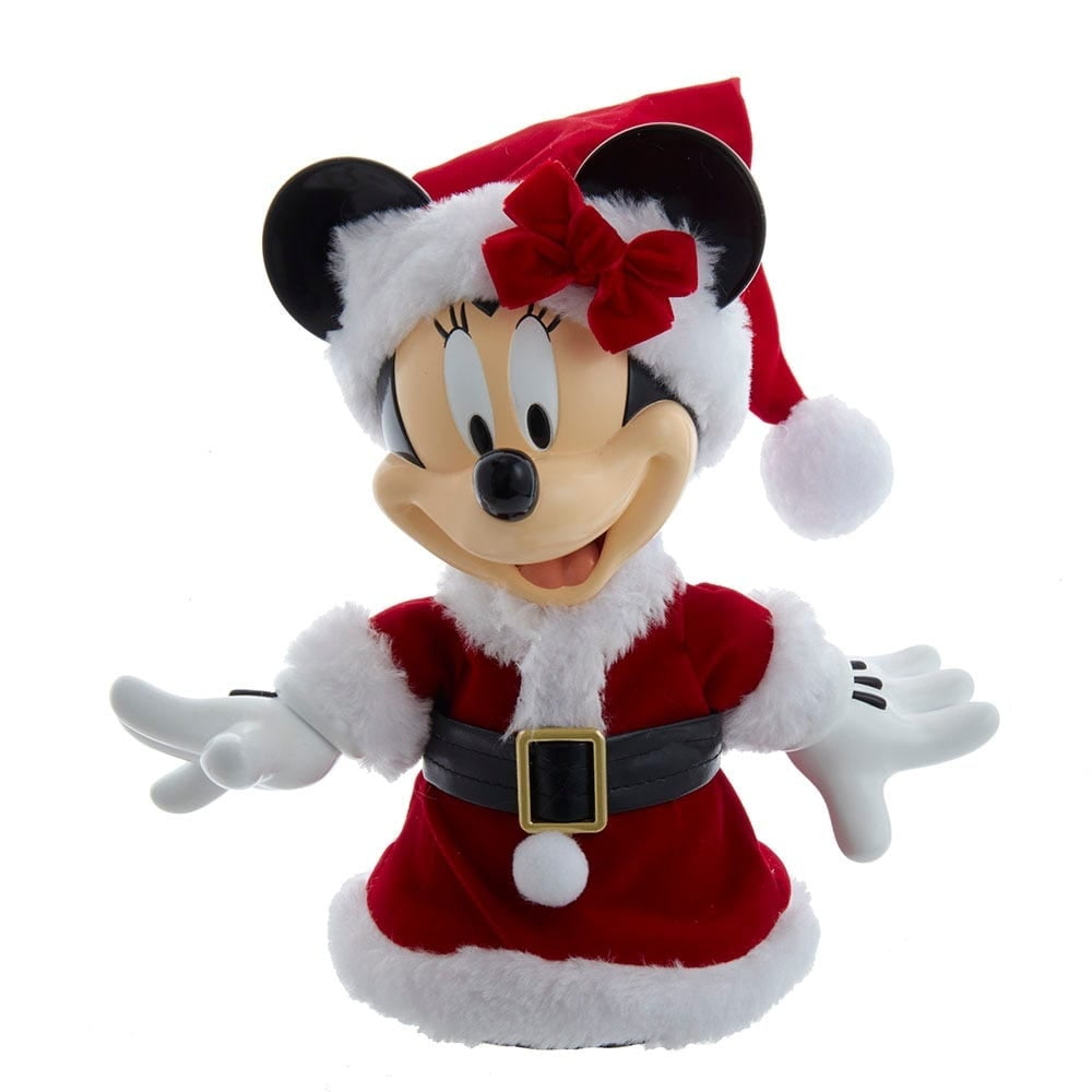 Kurt Adler Disney Minnie Mouse Christmas Tree Topper, 8.5-Inch Xmas ...
