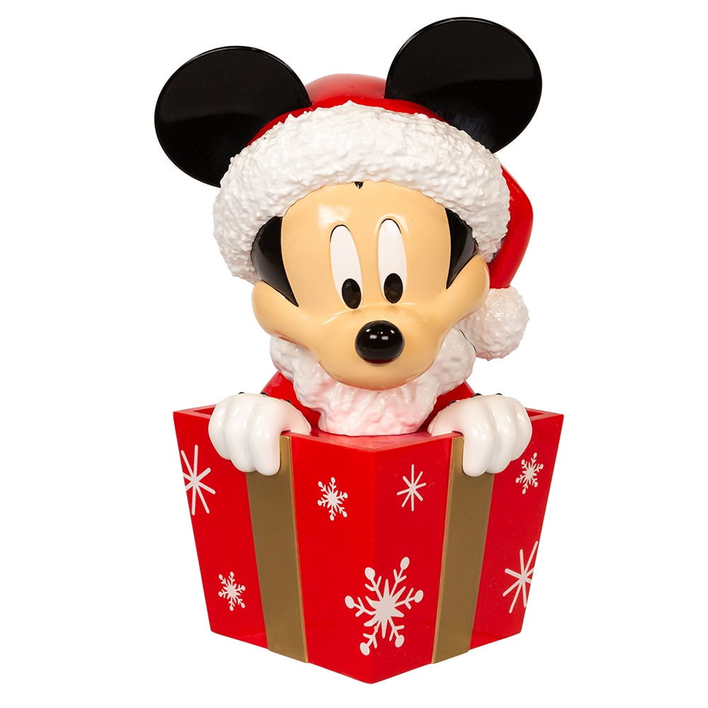 Kurt Adler 8-Inch Disney Mickey Mouse Christmas Present Tree Topper - Unlit Xmas Ornament ...