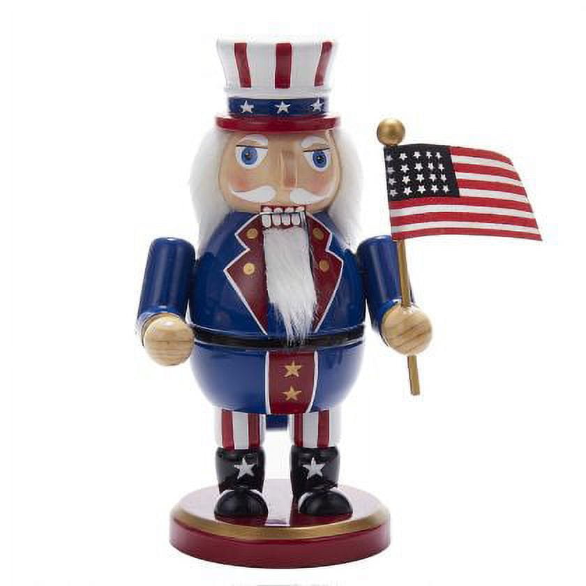 Kurt Adler 8-Inch Wooden Uncle Sam Nutcracker - Walmart.com