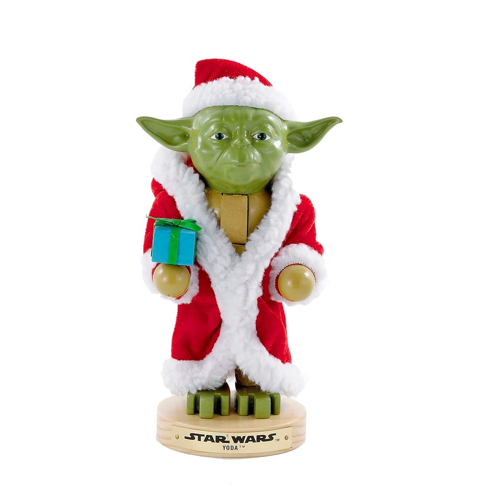 Kurt Adler 9-Inch Yoda in Santa Robe Nutcracker - Walmart.com