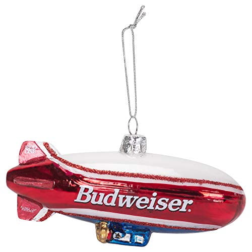 Kurt Adler AB4201 Budweiser Blimp Ornament, 4-inch Height, Glass ...
