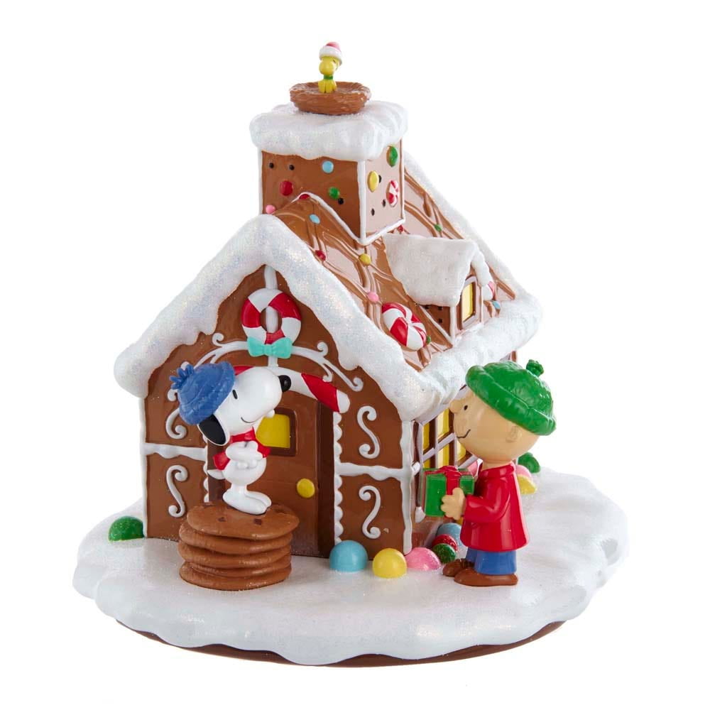 Kurt S. Adler, Battery-Operated Peanuts LED Gingerbread House ...