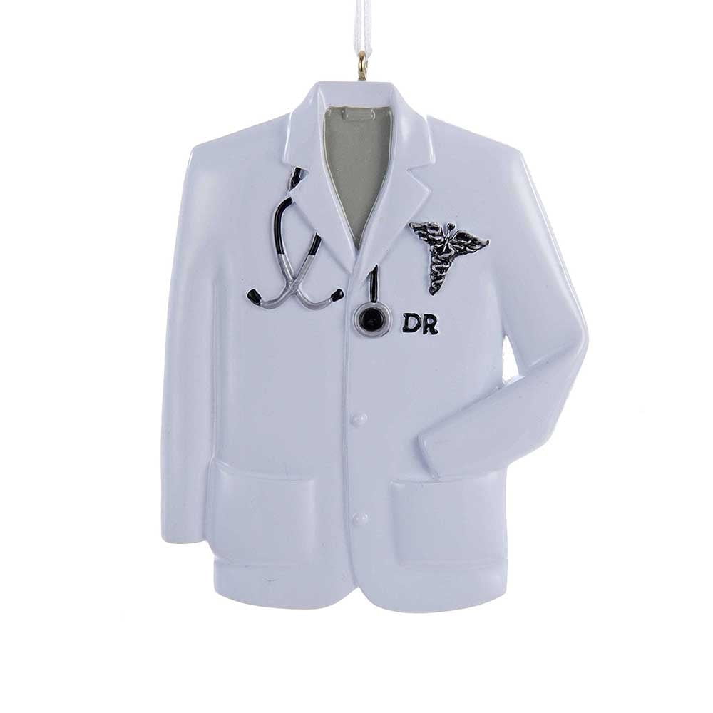 Kurt Adler 3.5-Inch Resin Doctor Christmas Ornament with White Coat and ...