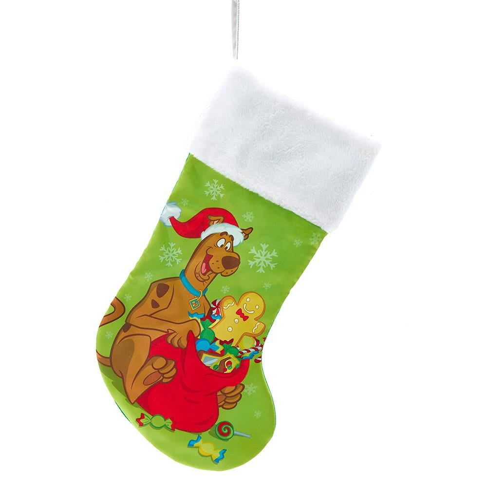 Kurt Adler Green and White Scooby-Doo With Presents Christmas Stocking ...