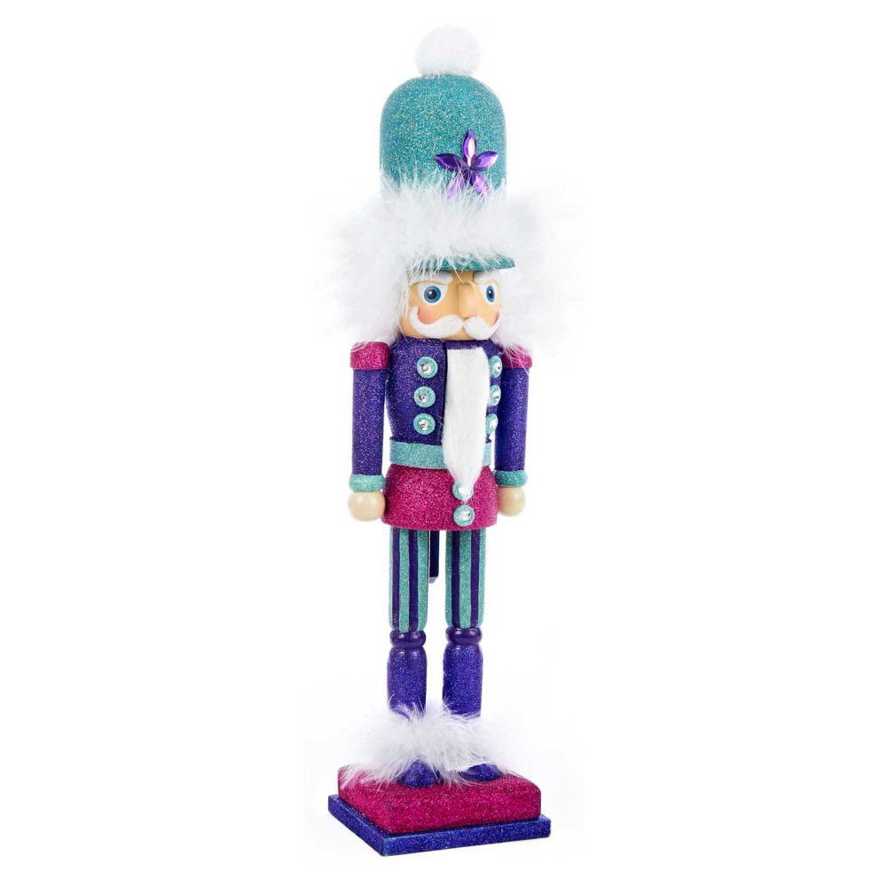 Kurt Adler Hollywood Nutcracker, 18-Inch, Turquoise/Purple/Plum ...