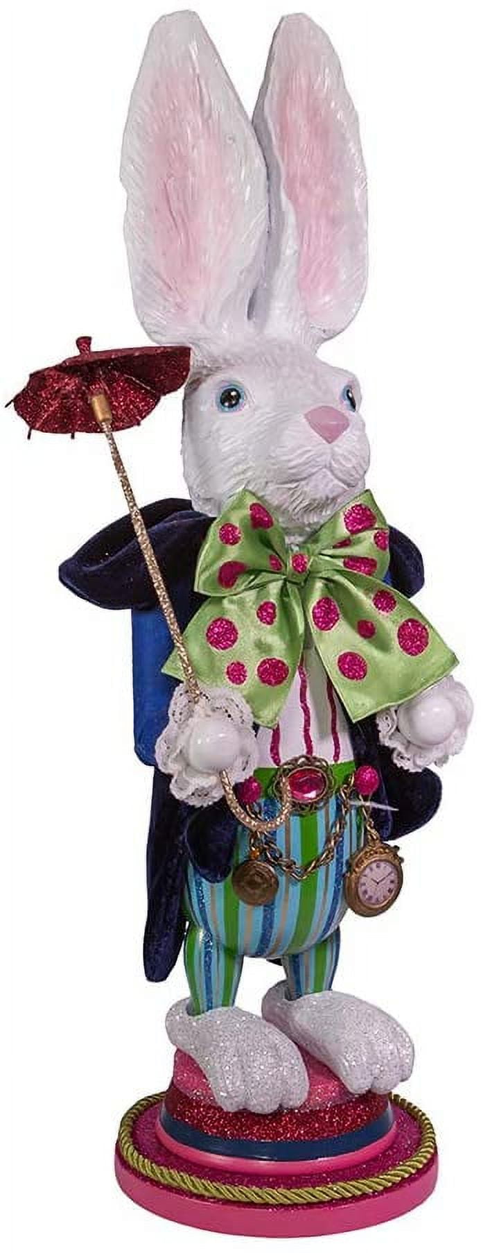 Kurt Adler Hollywood Nutcracker Collection, White Rabbit Nutcracker, 18 ...