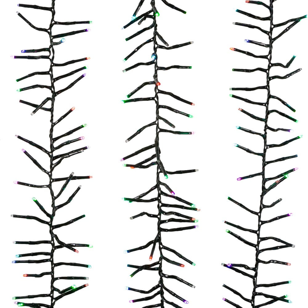 Kurt Adler Multicolor 480-Light RGB Twinkle Connectable Cluster Garland ...