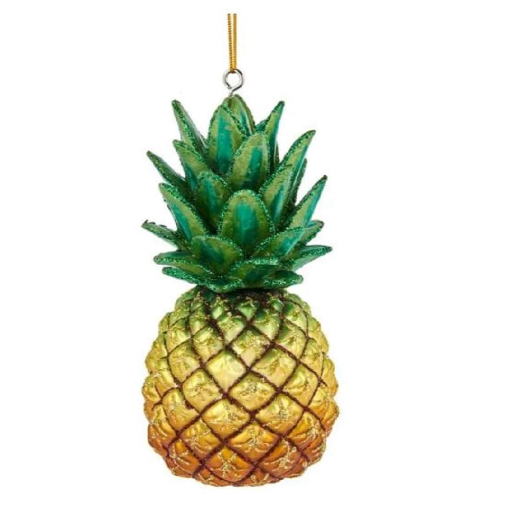 Kurt Adler NB1544 Noble Gems Pineapple Ornament, 5-inch High, Glass ...