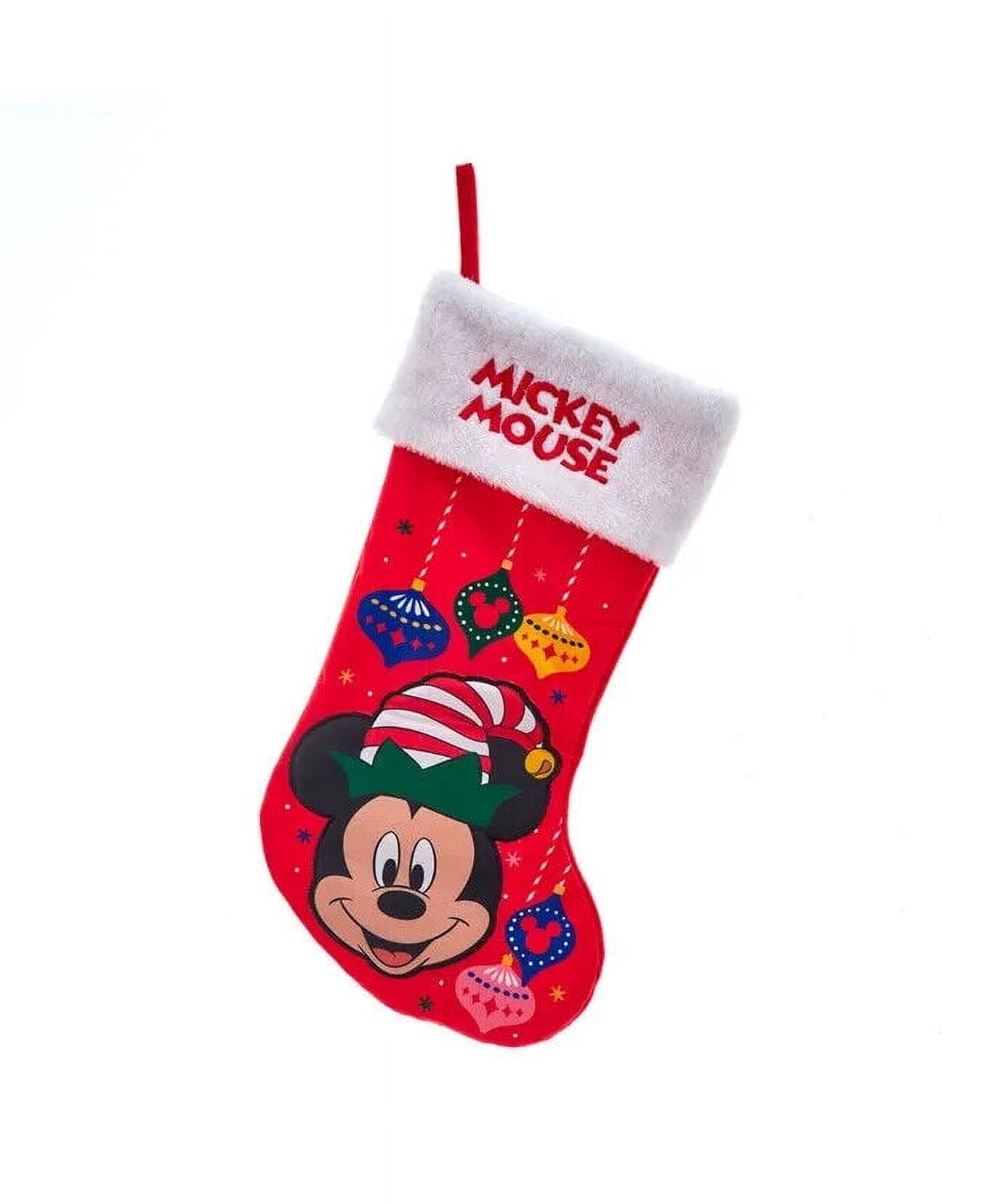 Kurt Adler Officially Licensed Disney Applique Christmas Stocking with ...