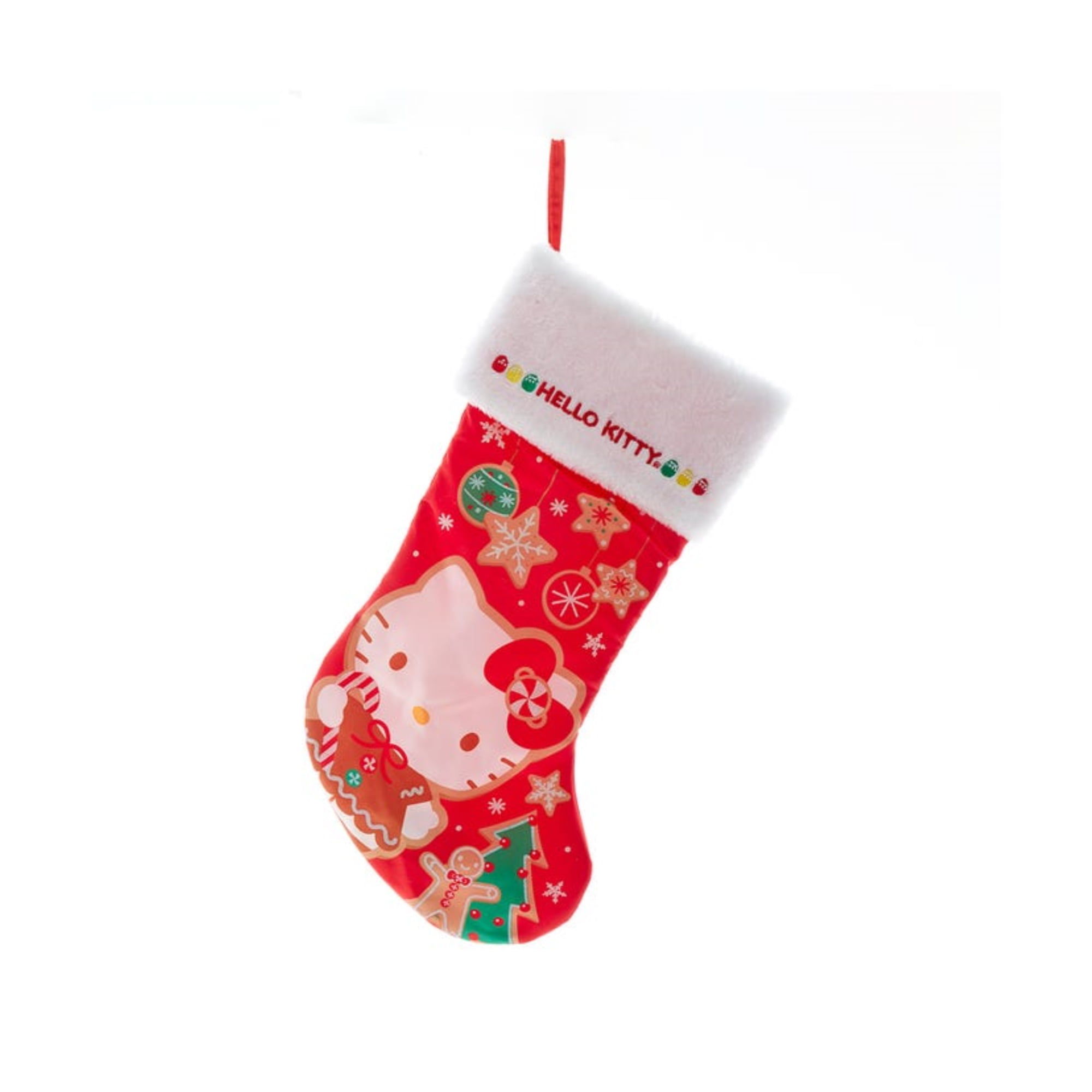 Kurt Adler Polyester Hello Kitty Printed Christmas Stocking with Cuff ...