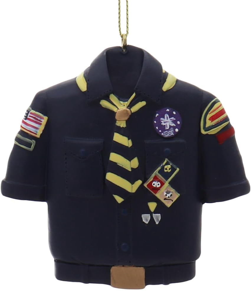 Kurt Adler Cub Scout Shirt Ornament, 5.3 x 3.4 x 1.7 inches, Blue ...