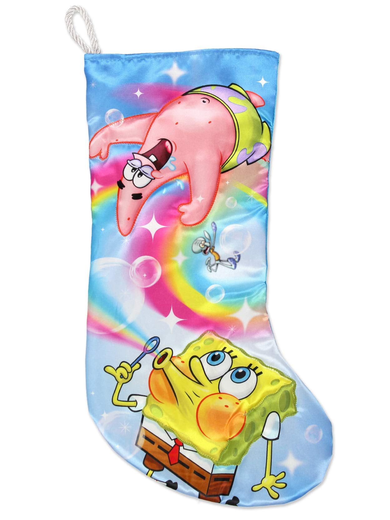Kurt S. Adler SpongeBob SquarePants Rainbow Christmas Stocking, 19in ...