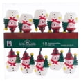 Kurt Adler UL 10-Light Snowman & Tree Light Set, Indoor Christmas ...