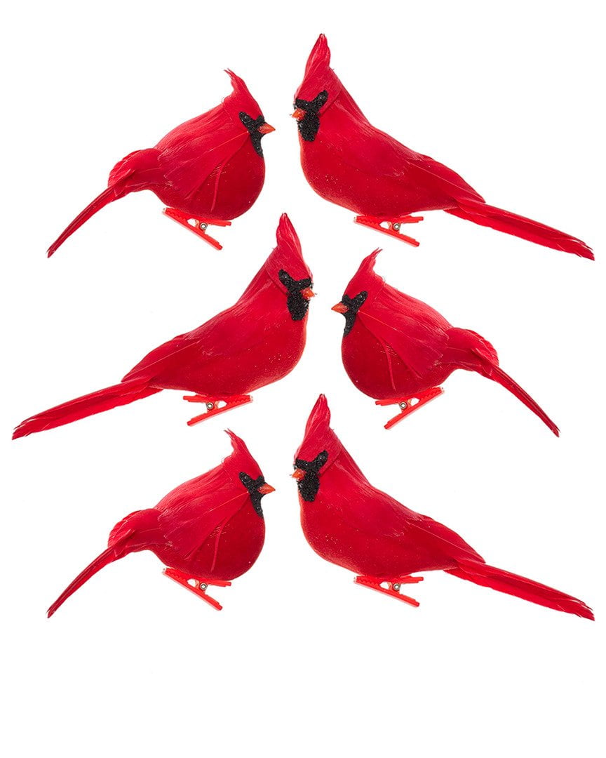 Kurt Adler VELVET CARDINAL ON CLIP - 2 ASSORTED - Walmart.com