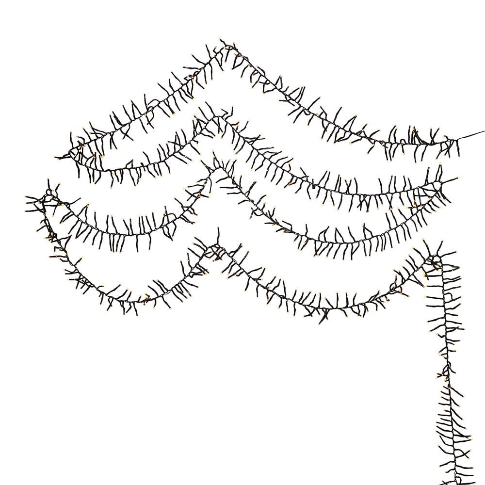 Kurt Adler Warm White 480-Light Connectable Cluster Garland for ...
