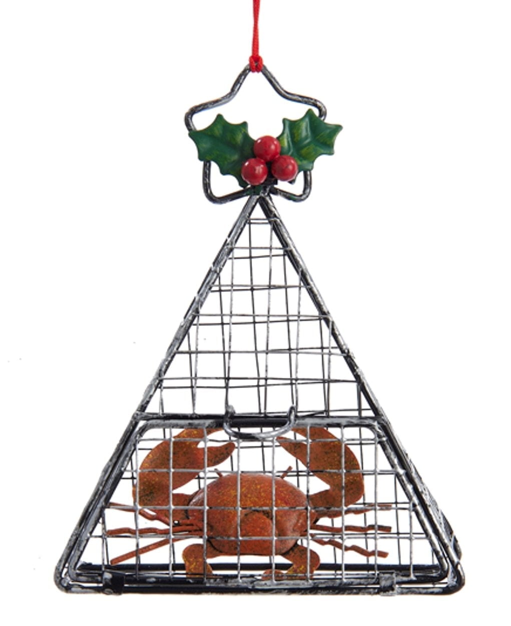 Kurt Adler Coastal Wire Cage Crab Christmas Ornament – Nautical Beach ...