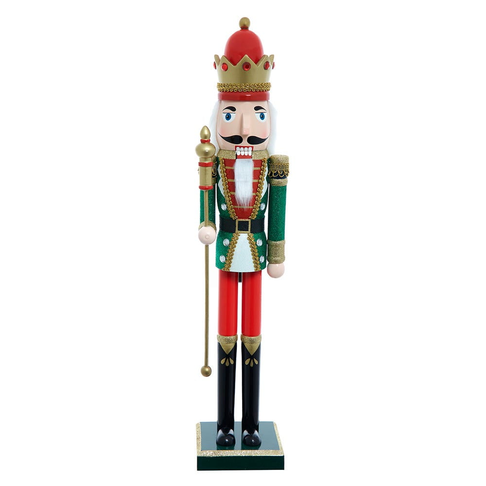 Kurt Adler stately 22-Inch Red and Green King Nutcracker - Walmart.com