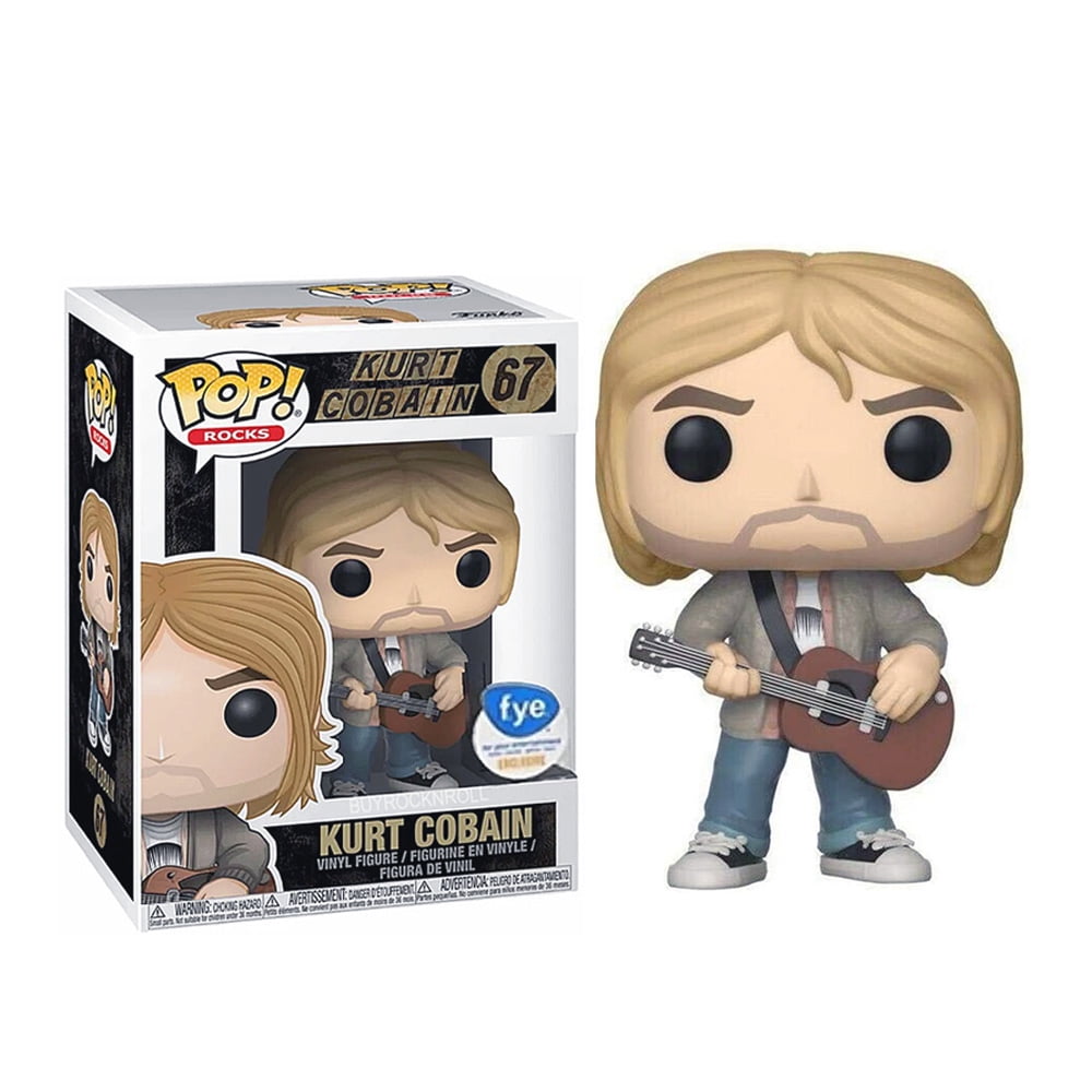 Kurt Cobain - FYE (Exclusive) #67 Vinyl Figures Pop! Multicolor Model ...