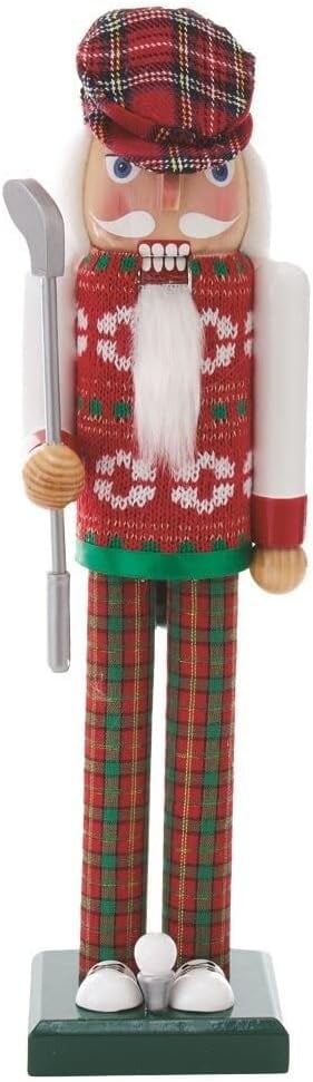 Kurt S. 15-Inch Red and Green Golfer Nutcracker - Walmart.com