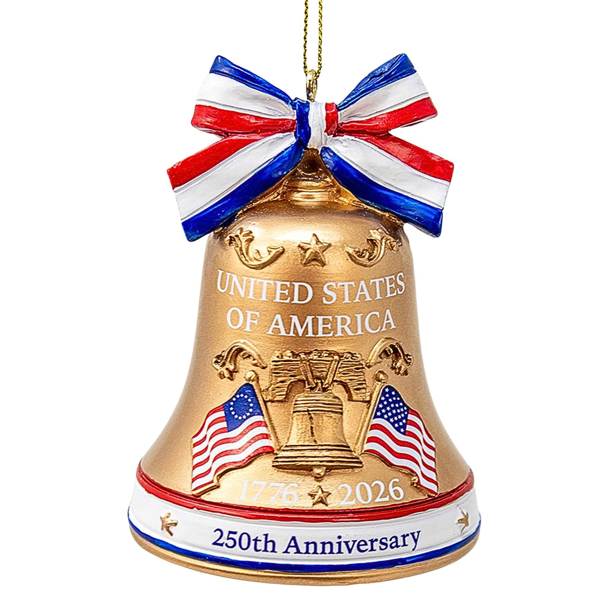Kurt S. Adler 3.50In America 250Th Anniversary Liberty Bell Ornament ...