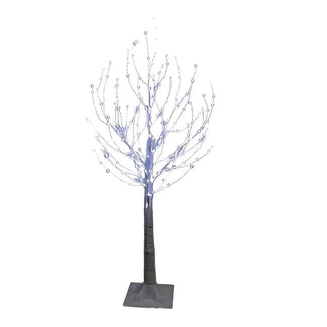 Kurt S. Adler 3 ft. Winter White Twig Artificial Tree & 300-Light Cool ...
