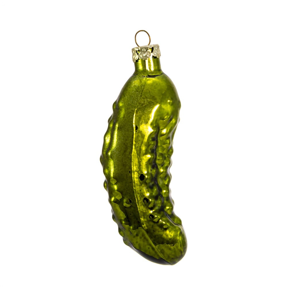 Kurt S. Adler 4-Inch Hand Blown Glass Pickle Christmas Ornament ...