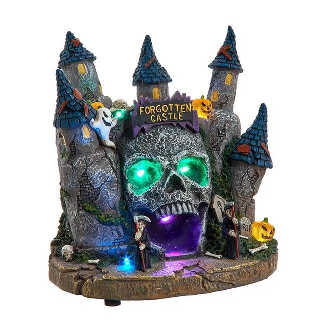 Kurt S. Adler 6.4 in. Battery Operated Multi Color LED Lighted Skull ...