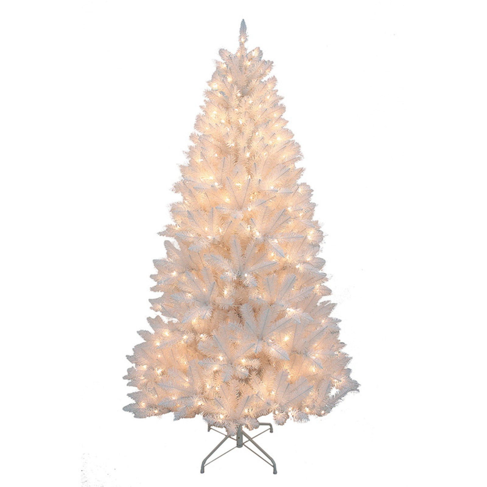 Kurt S. Adler 7 ft. Pre-Lit White Tree - Walmart Business Supplies