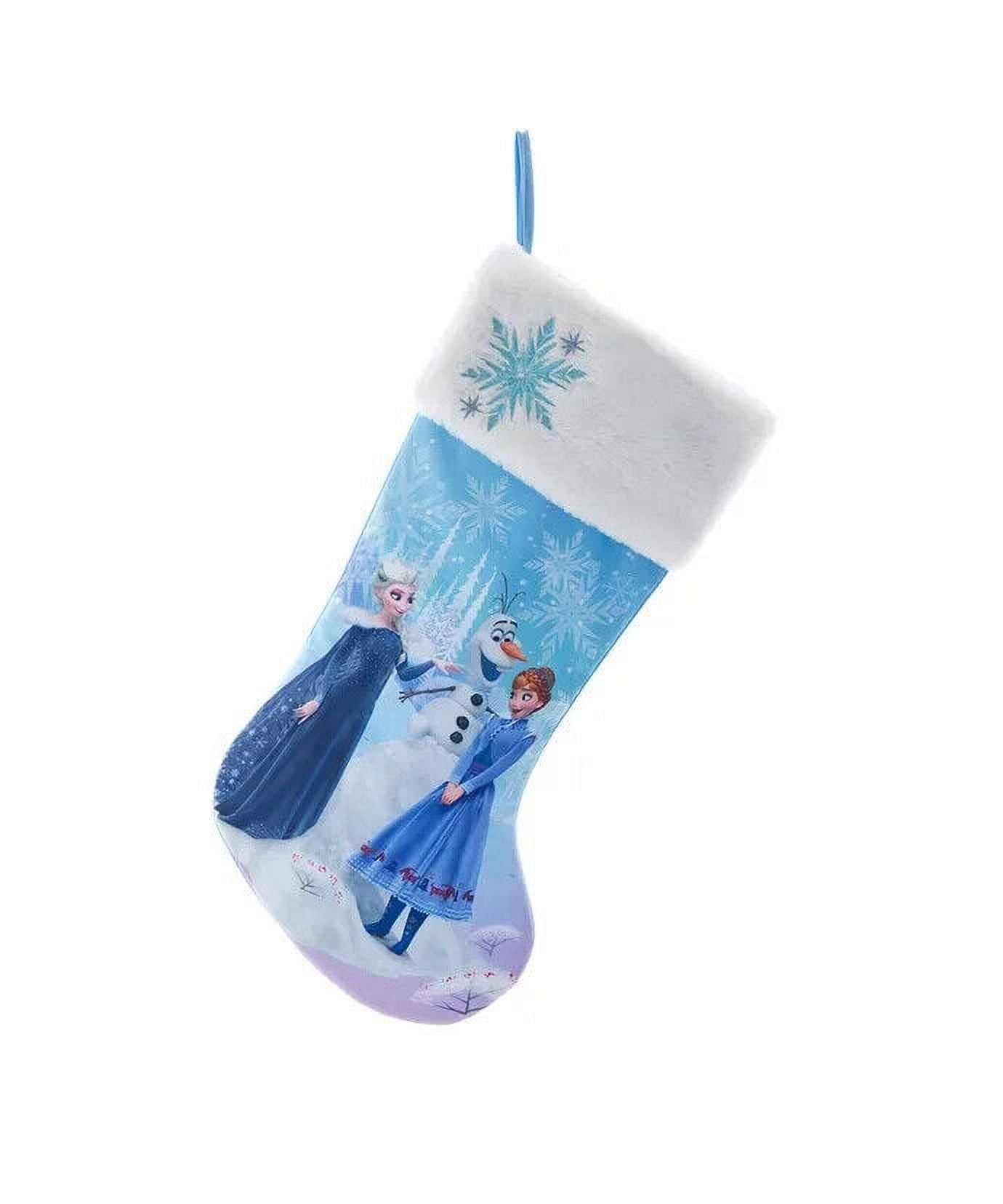 Kurt S. Adler FROZEN Christmas Stocking, Blue White, Elsa Anna Olaf, 19 ...