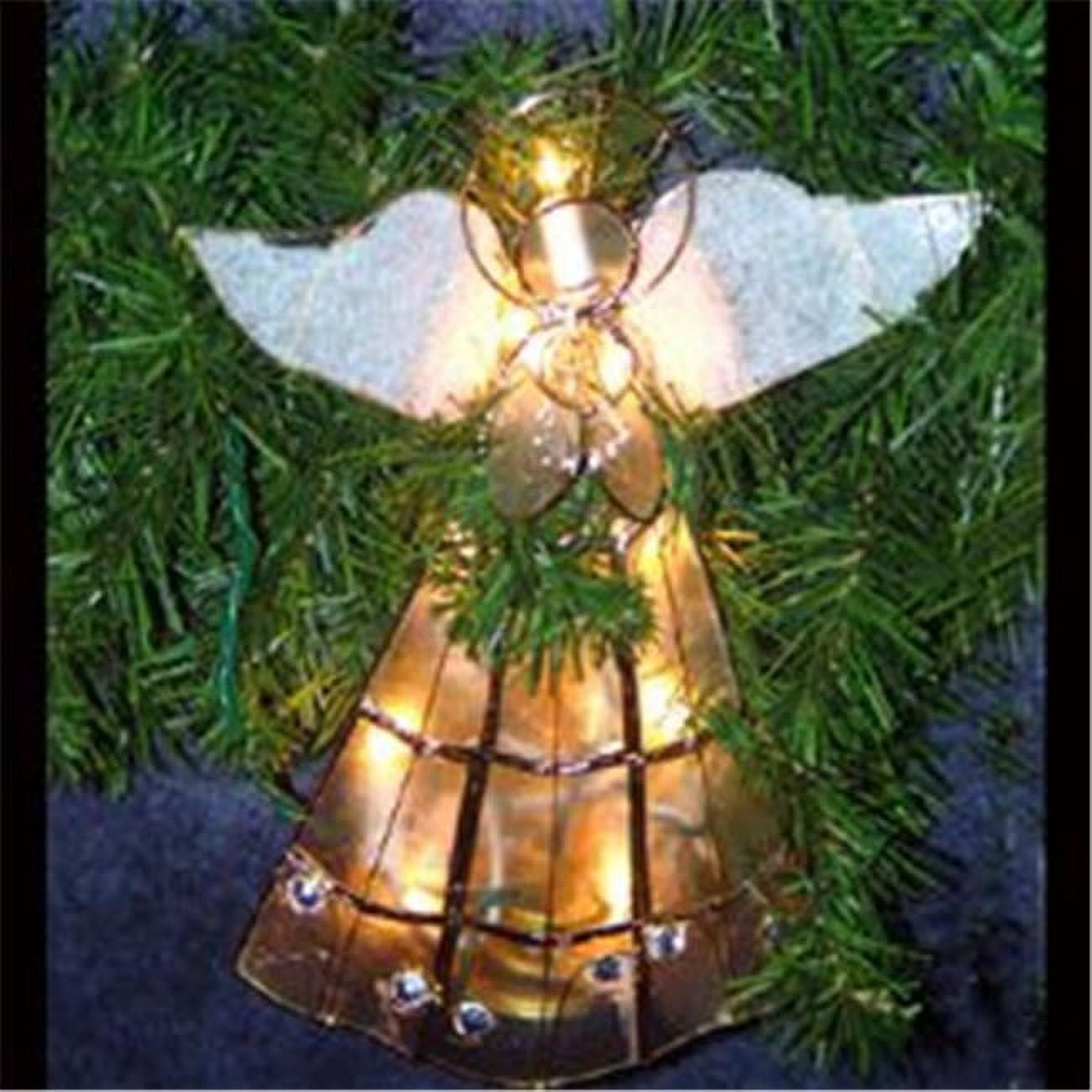 Kurt S. Adler, Inc. Kurt Adler 10-Light Capiz Angel Treetop with ...