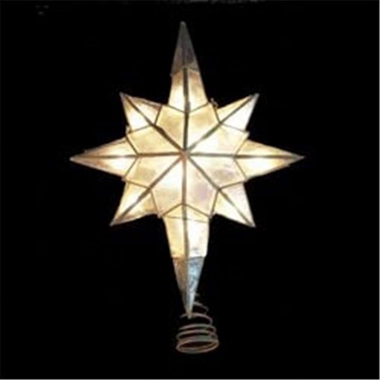 Kurt S. Adler, Inc. Kurt Adler 10-Light Capiz Star Clear Treetop ...
