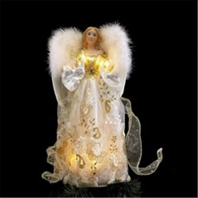 Kurt S. Adler, Inc. Kurt Adler 14'' Gold Angel Treetop - Walmart.com