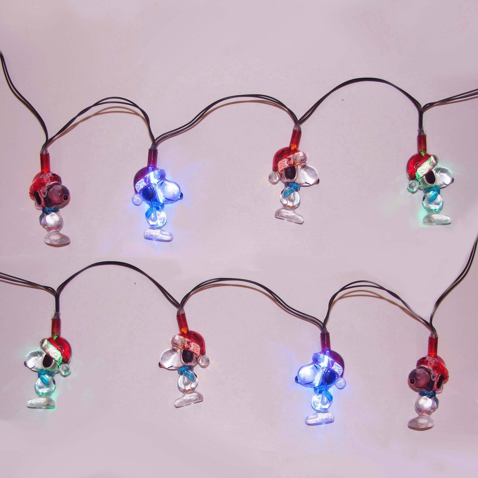 Kurt S. Adler- Inc. Kurt Adler 15-Light LED Peanuts Snoopy Miniature ...
