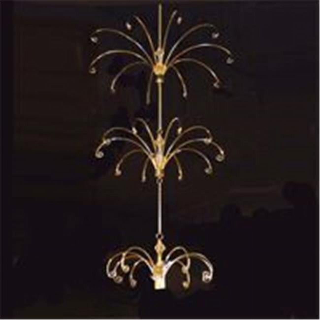 Kurt S. Adler, Inc. Kurt Adler 33'' Metal Gold Ceiling Suspended Tree ...