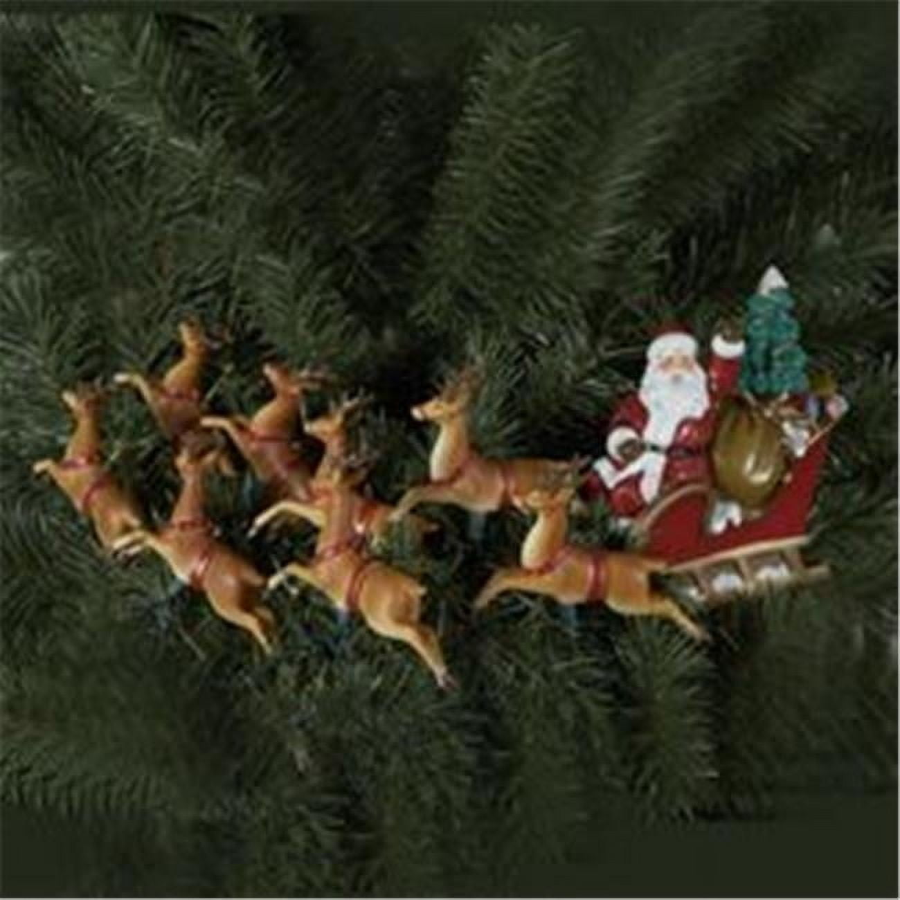 Kurt S. Adler, Inc. Kurt Adler UL 10-Light Santa Sleigh and Eight ...