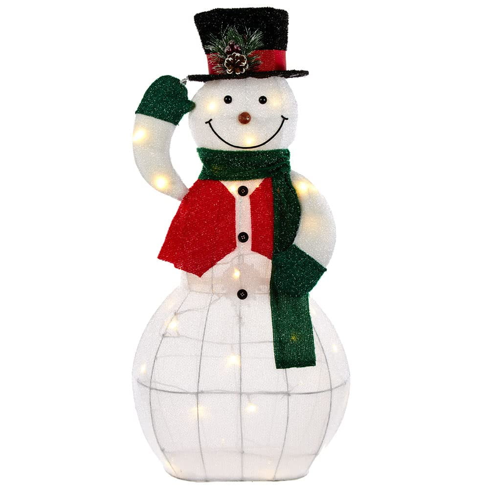 Kurt S. Adler Light Up LED Animated Snowman Outdoor D√©cor, 36-Inches ...