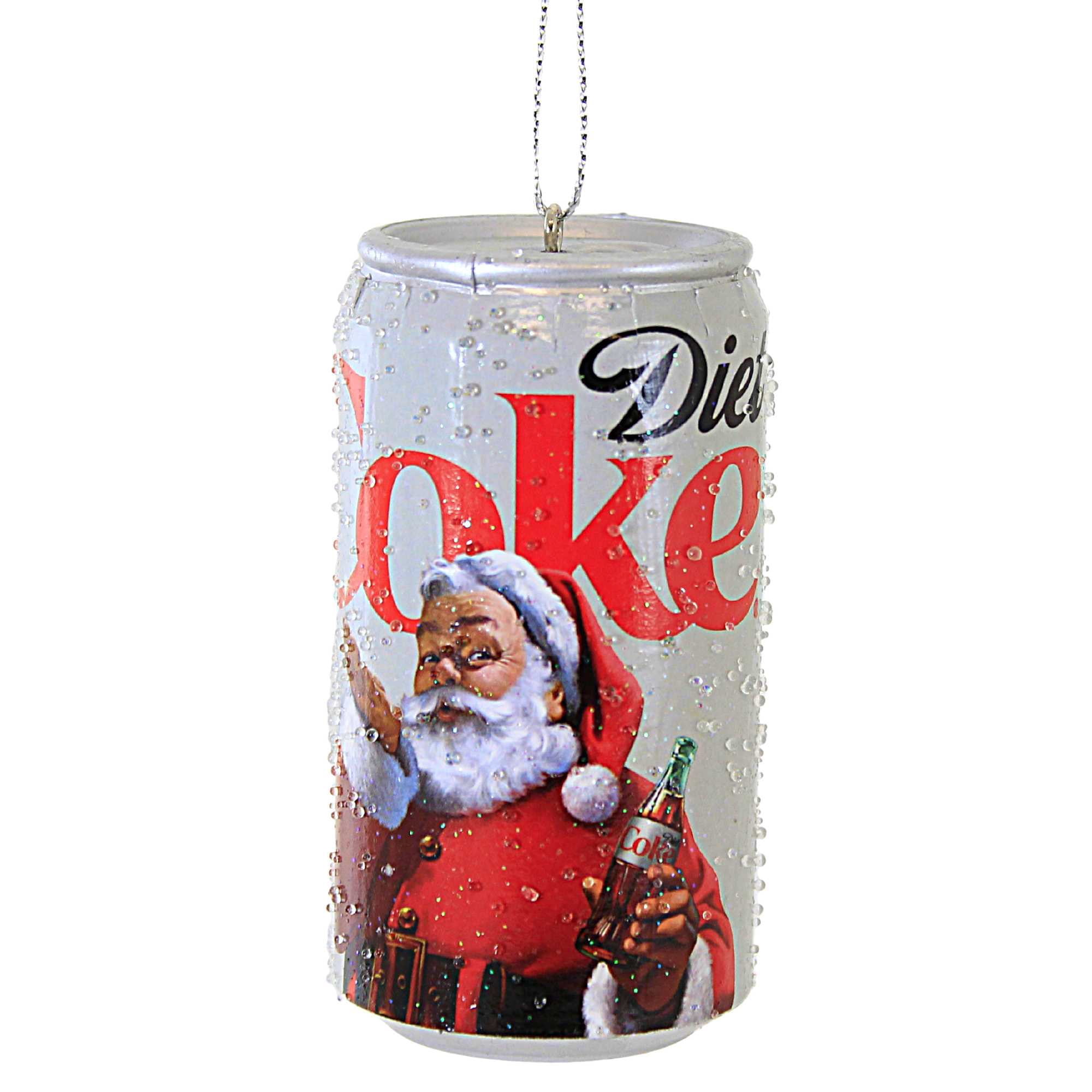 Kurt S. Adler Santa Coca-Cola Can - One Ornament 3 Inch, Plastic - Cola ...