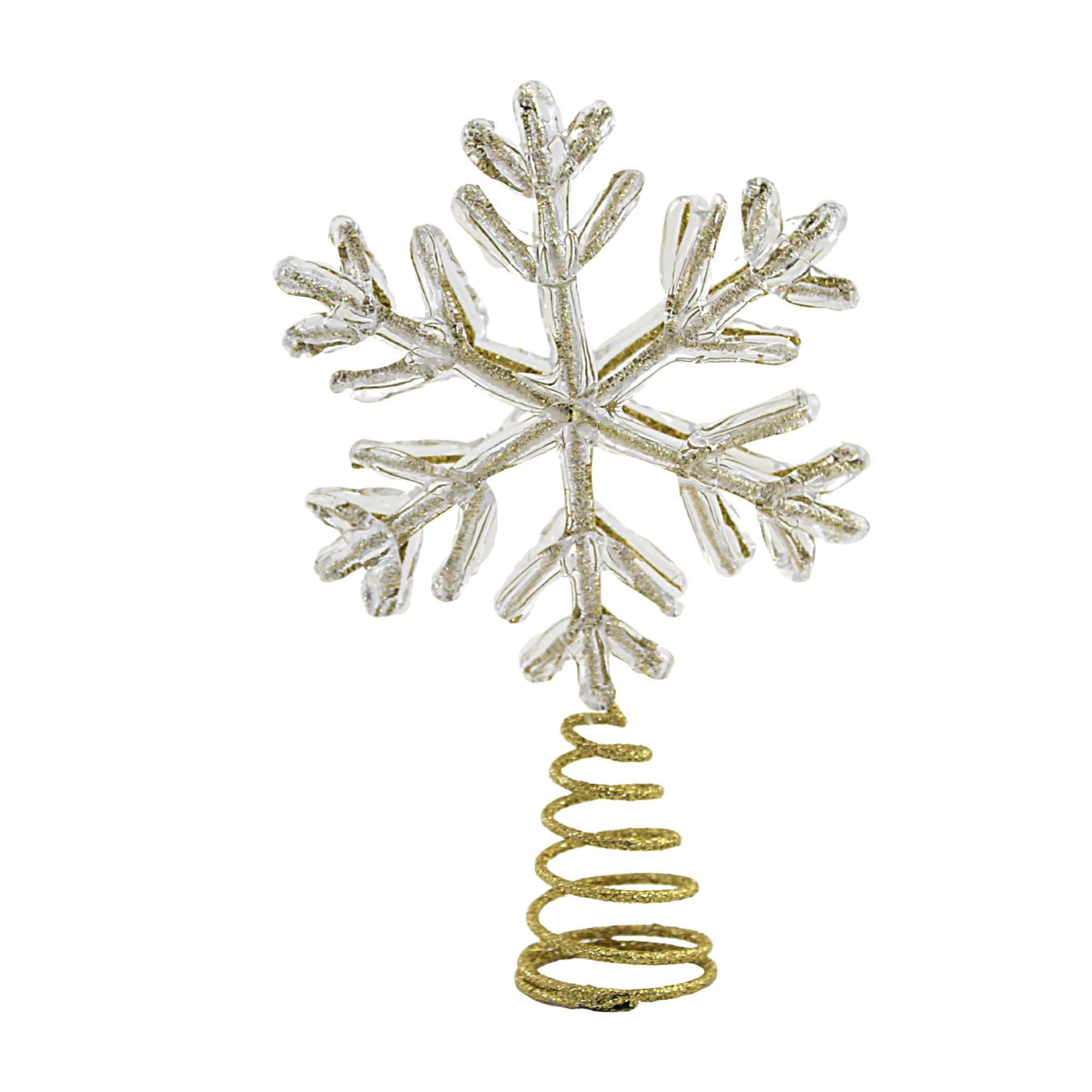 Kurt S. Adler Snowflake Small Tree Topper - One Tree Topper 7 Inch ...