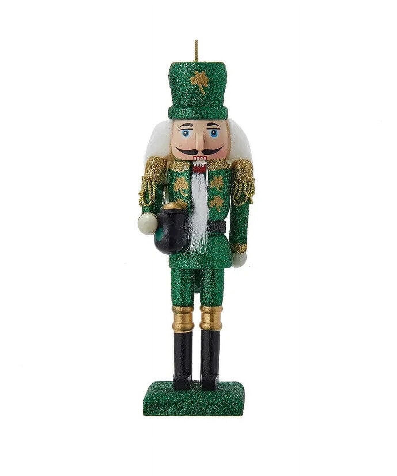 Kurt S. Adler Wooden Irish Nutcracker Ornament, Green, 6 Inch, 1 Count ...
