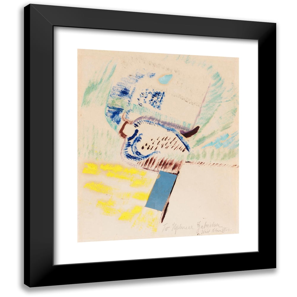 Kurt Schwitters 15x18 Black Modern Framed Museum Art Print Titled - To ...