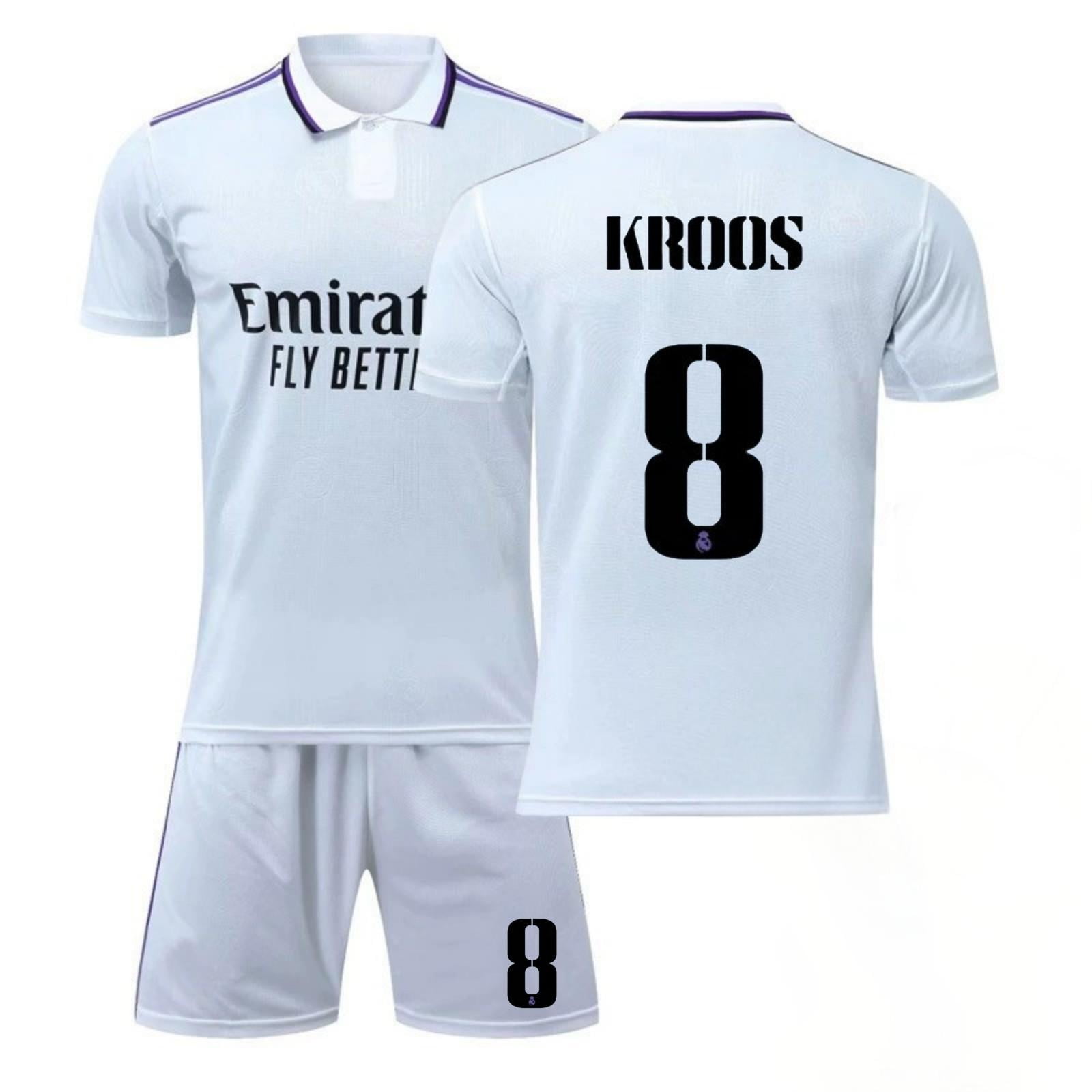 KuruS 2223 Spain Soccer Club Jerseys 2 Piece Sets, Number 8 KROOS ...
