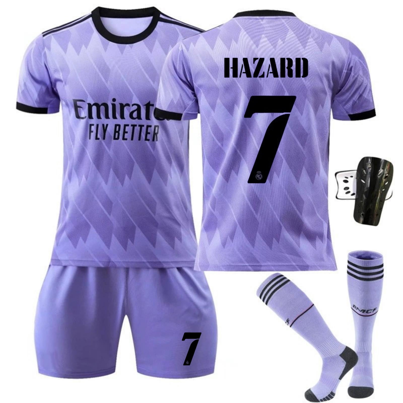 KuruS 2223 Spain Soccer Club Jerseys 4 Piece Sets, Number 7 HAZARD ...