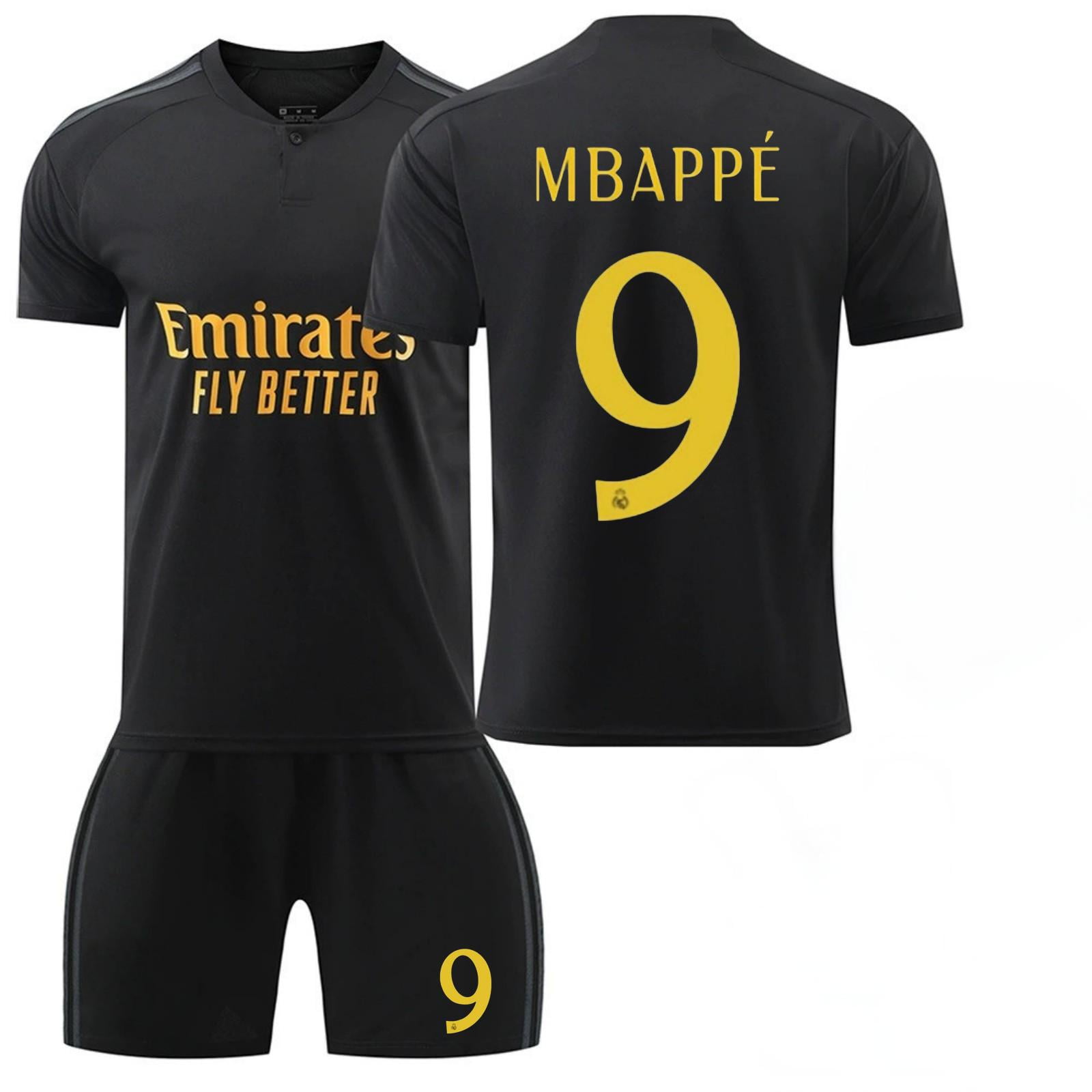 KuruS 2324 Spain Soccer Club Jerseys 2 Piece Sets, Number 9 MBAPPE Printed Short Sleeve Shirts ...