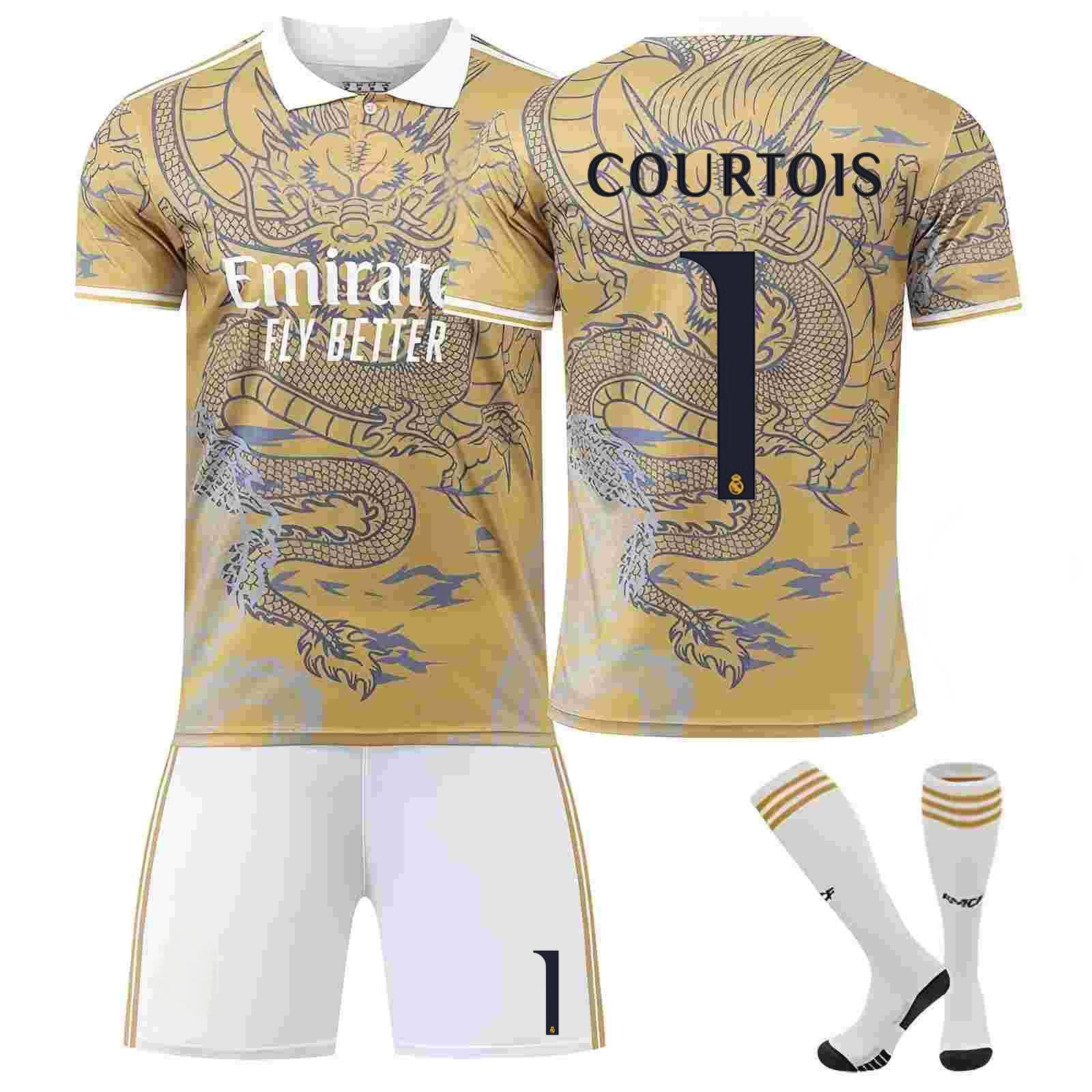KuruS 2324 Spain Soccer Club Jerseys 3 Piece Sets, Number 1 COURTOIS ...